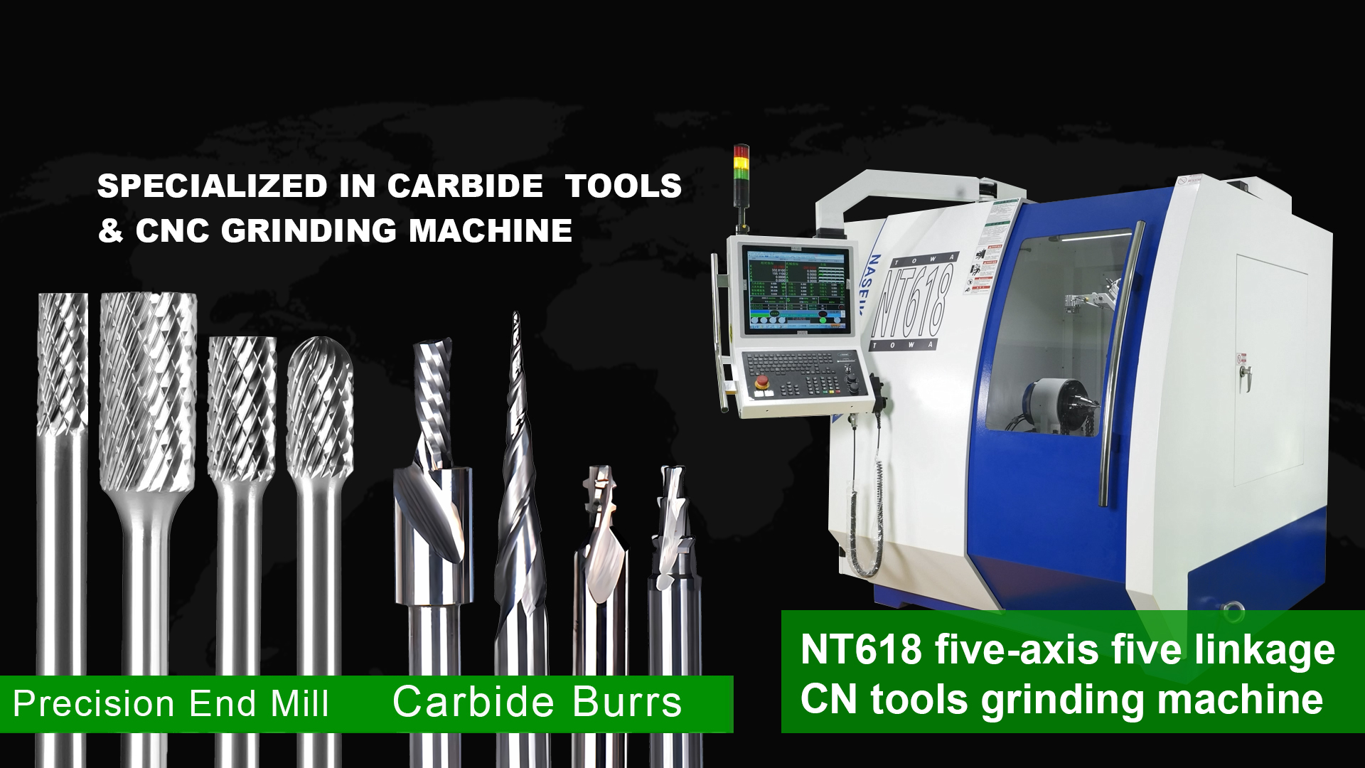 CNC grinding machine, Electric servo press machine, Carbide end mill ...